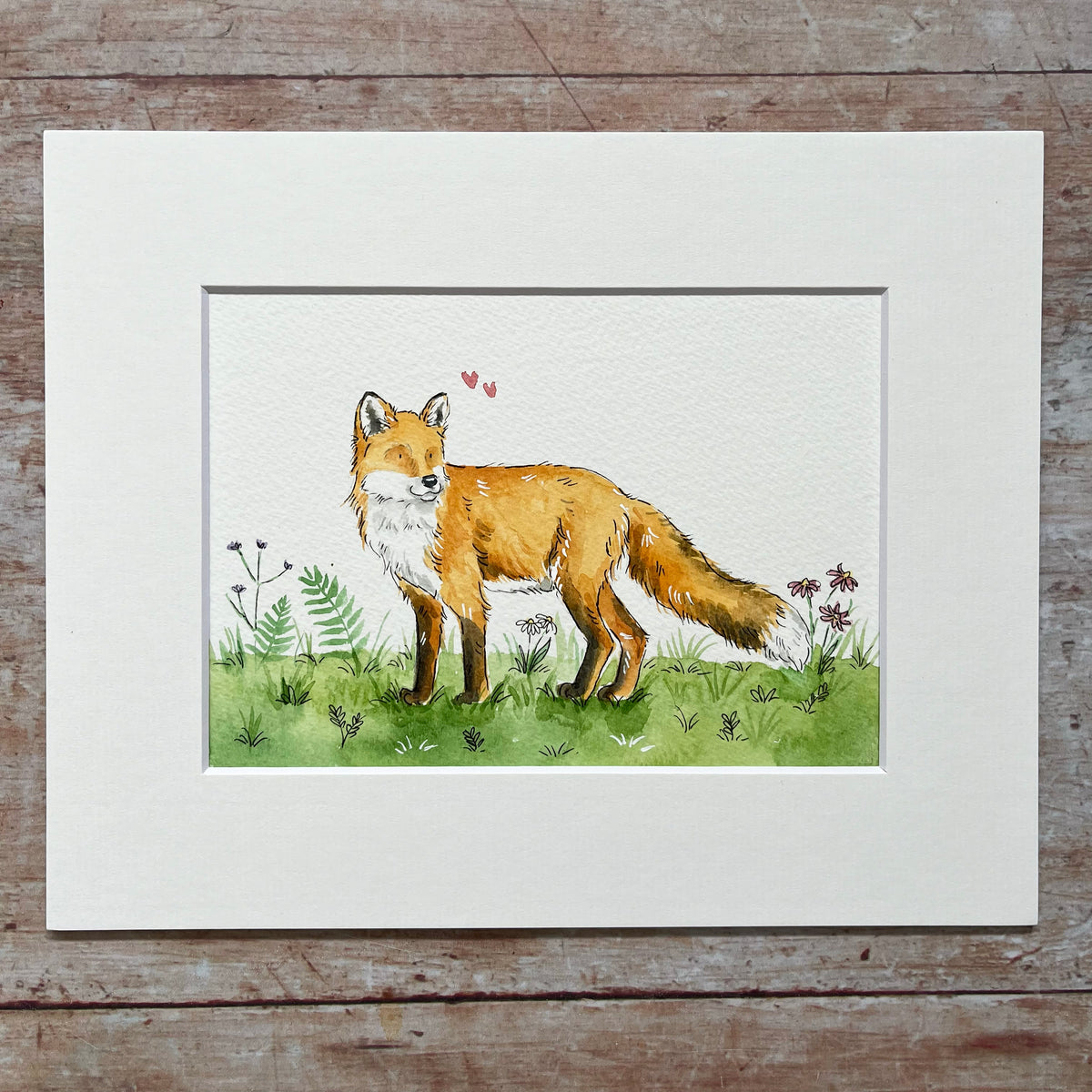 'Frankie the Fox' Original Artwork - Spring fox – Ellie Hooi Illustration
