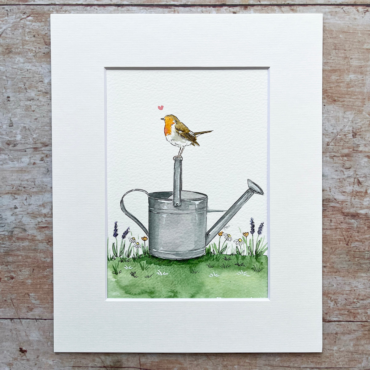 Gardening with you - 'Ronnie the Robin' Original Artwork – Ellie Hooi ...