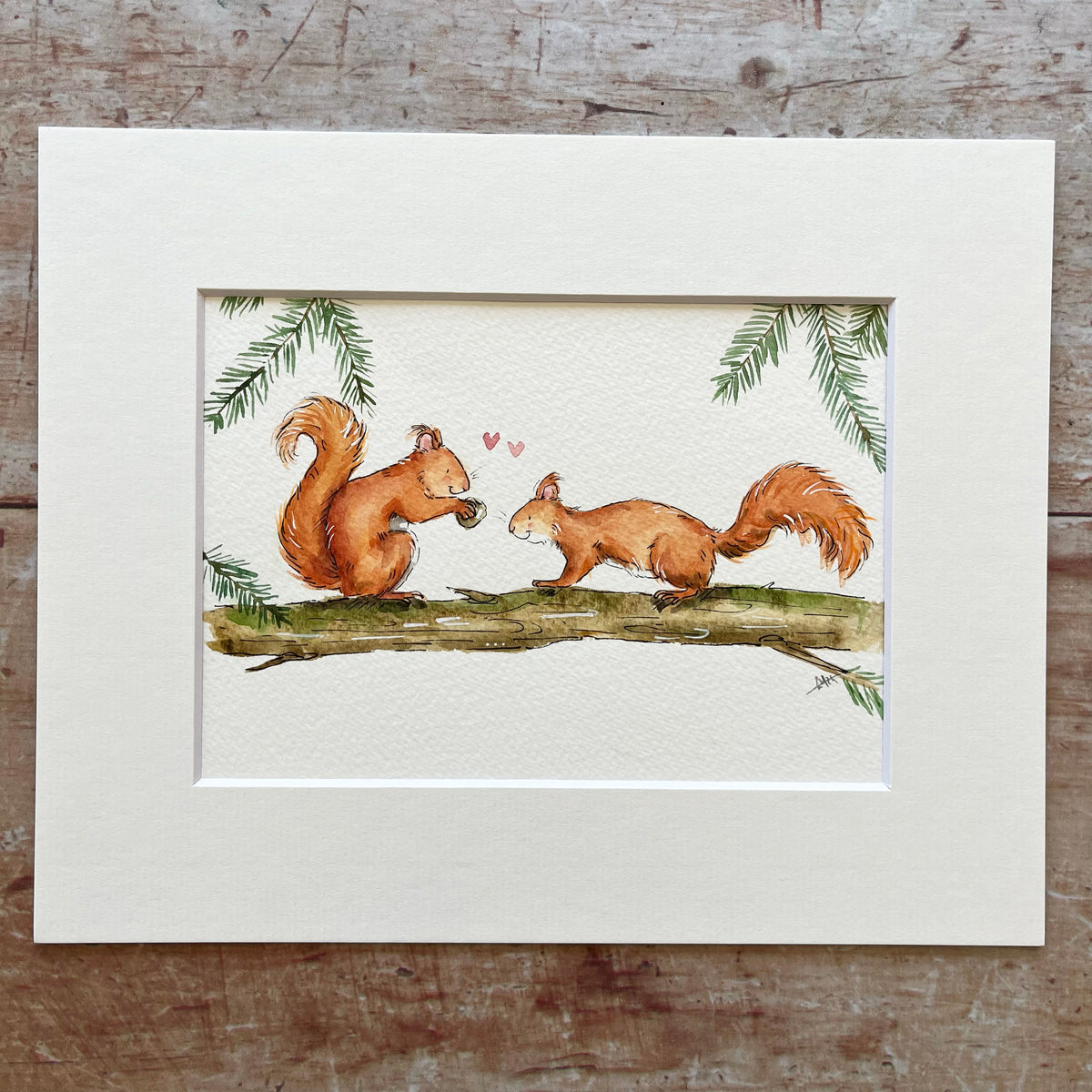 'Seb and Sadie' the Red Squirrels - Original Artwork – Ellie Hooi ...