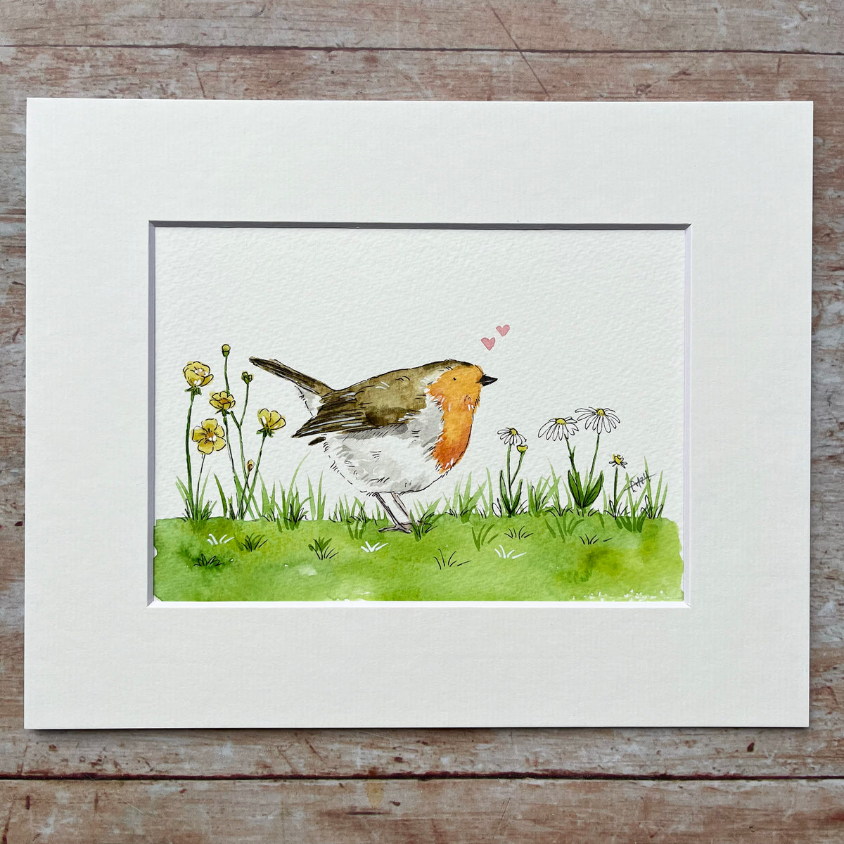 'Roger the Robin' Original Artwork – Ellie Hooi Illustration