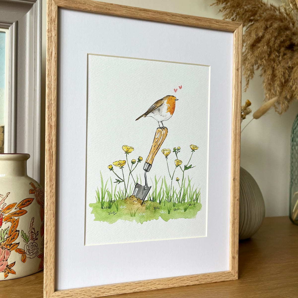 Summer robin Art Print – Ellie Hooi Illustration