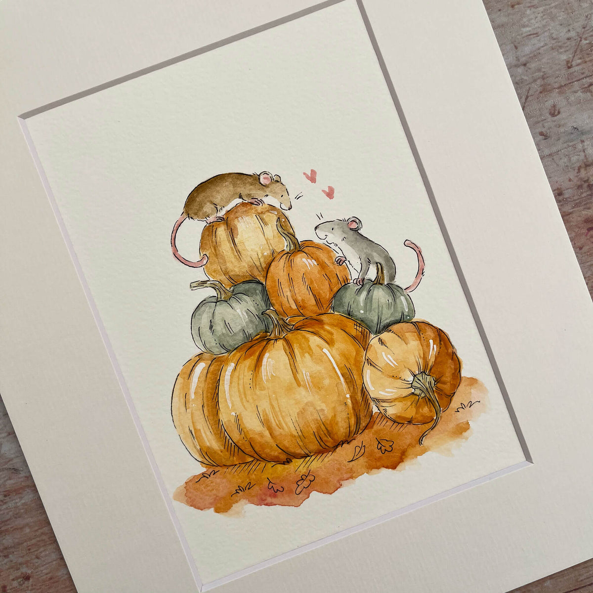'Miley and Marlow' the autumn mice Original Artwork – Ellie Hooi ...