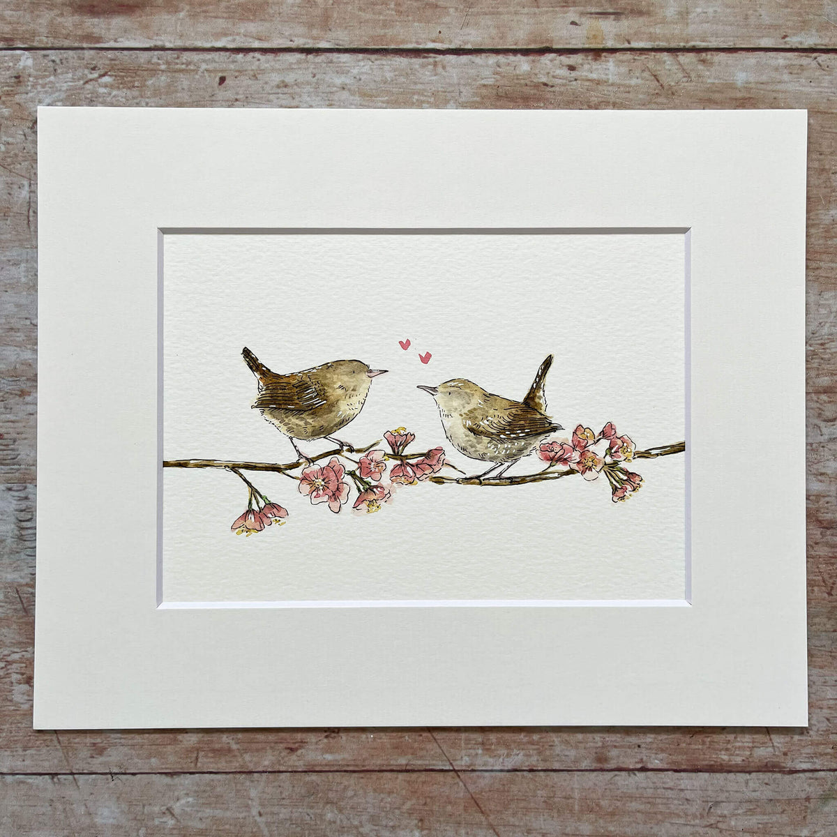 'Winnie and Wallace' the wrens Original Artwork – Ellie Hooi Illustration