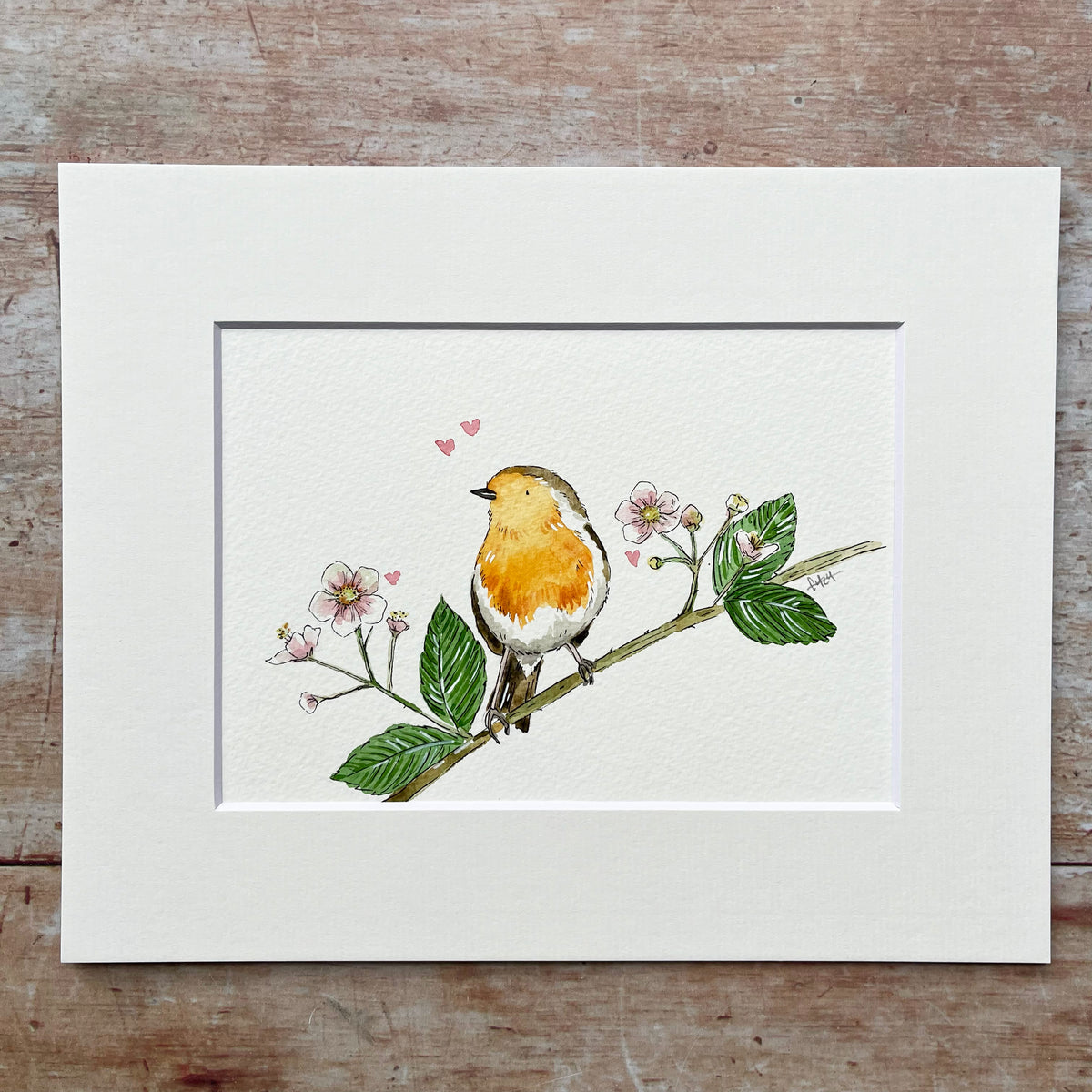 'Ruby the Robin' Original Artwork – Ellie Hooi Illustration